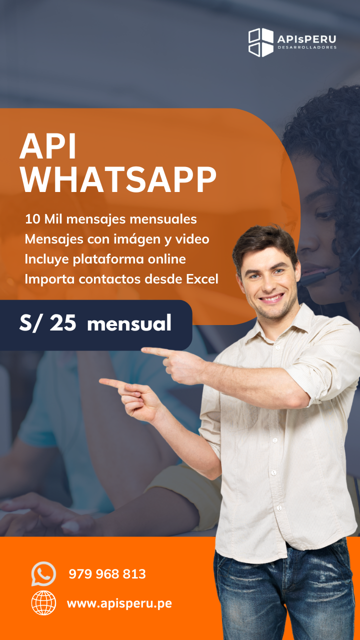 APIsPERU – Tu Aliado en APIs: Facturación Electrónica, DNI/RUC y WhatsApp